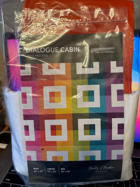 Dialogue Cabin Kit - Large Throw 72"x72" - Thread the Needle Quilt Studio